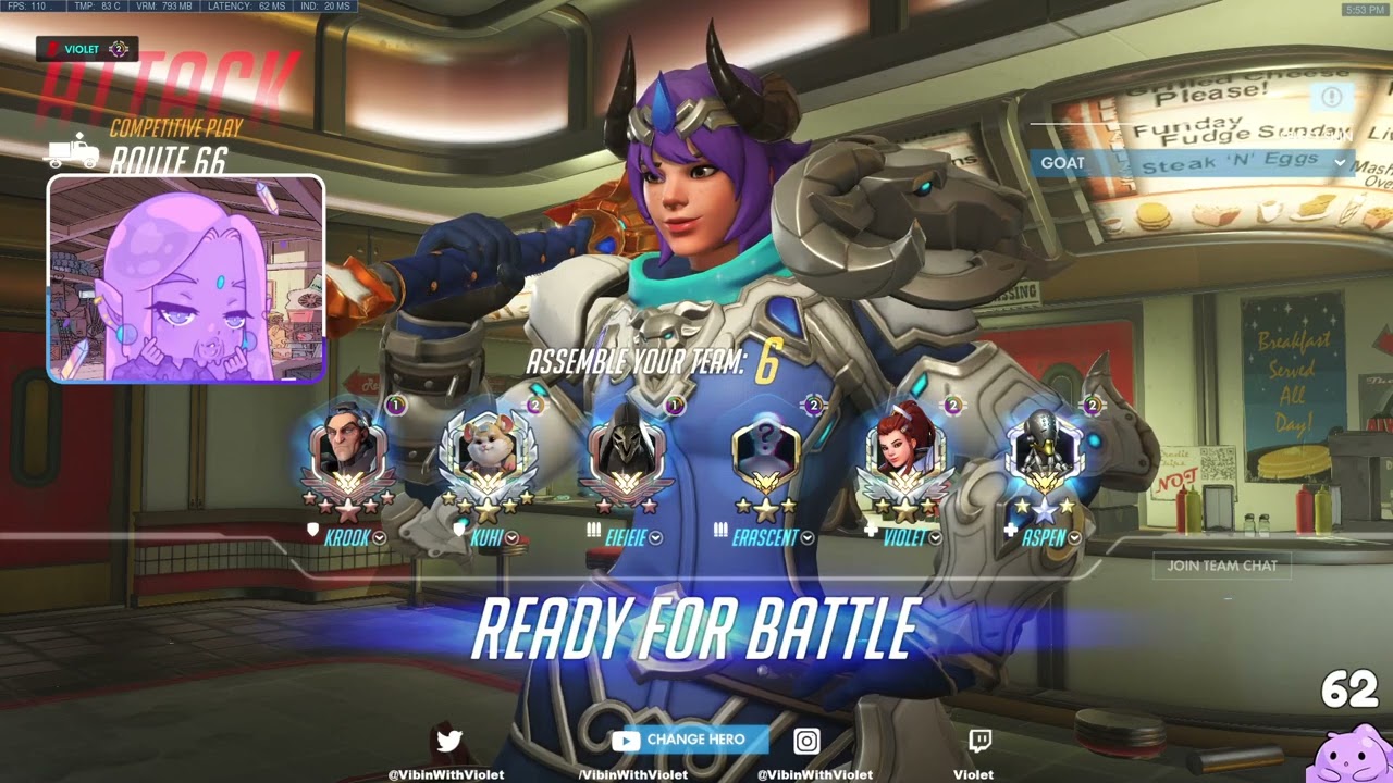 21K HEAL! VIOLET + ASPEN! INSANE BRIGITTE GAMEPLAY OVERWATCH SEASON 33 ...