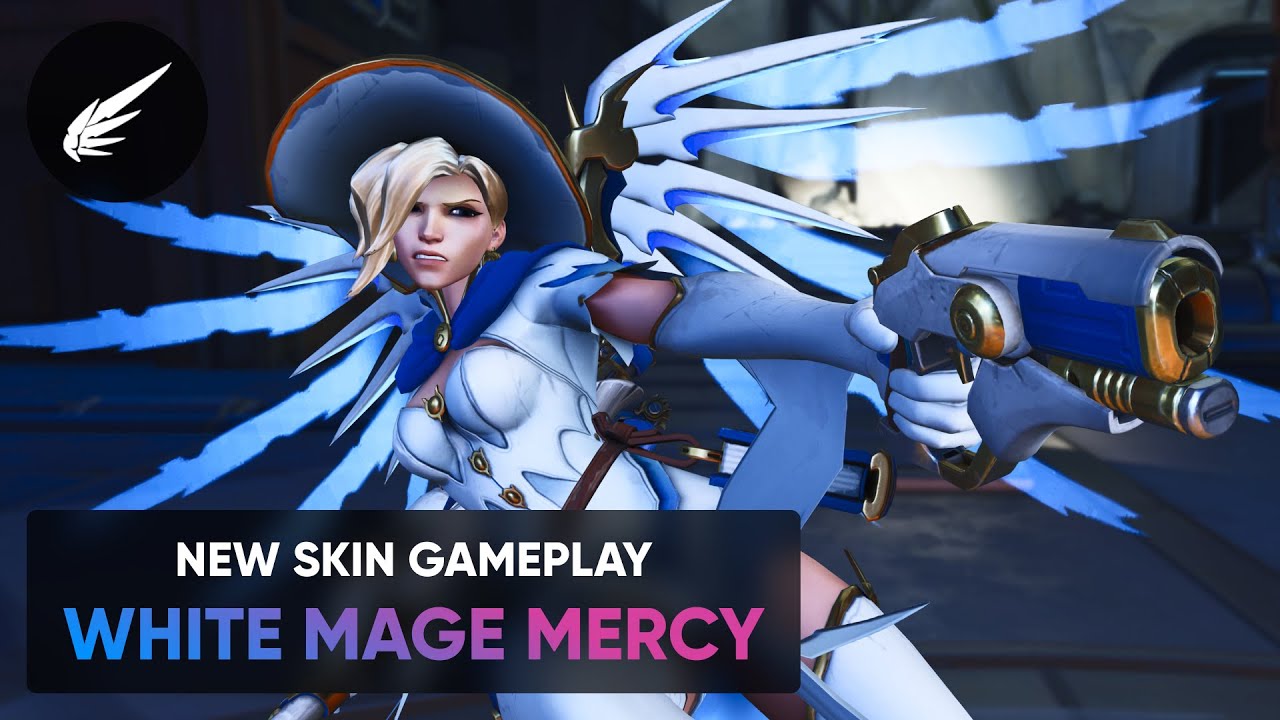 NEW SKIN WHITE MAGE MERCY GAMEPLAY | Overwatch - Over Watch Recommended ...