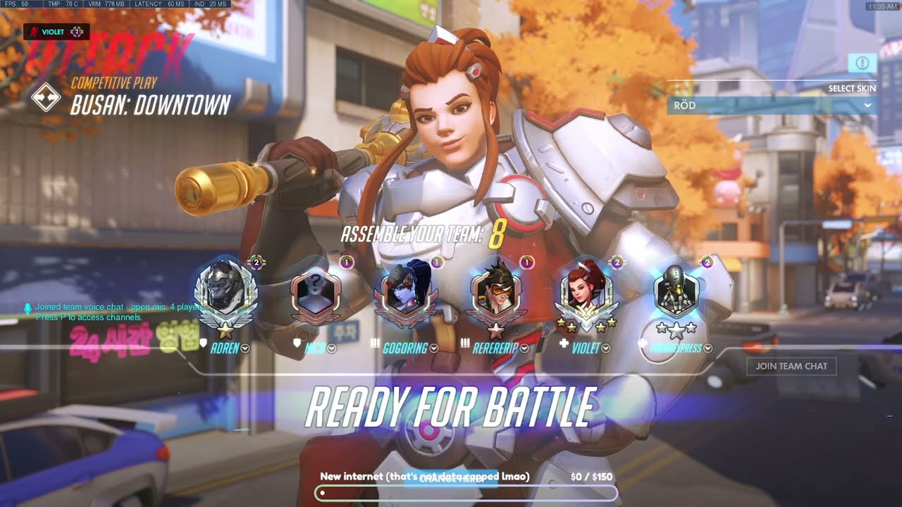 VIOLET THE BEST BRIGITTE IN THE WORLD! BUSAN GAMEPLAY OVERWATCH SEASON ...