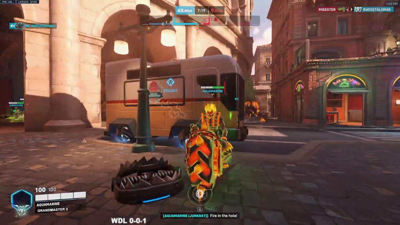 JUNKRAT IS OP?! AQUAMARINE BEST JUNKRAT GAMEPLAY OVERWATCH 2 RELEASE ...