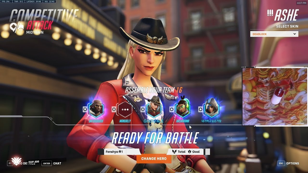 24k Dmg Gale Top 500 Ashe Cassidy Gameplay Overwatch 2 Season 1