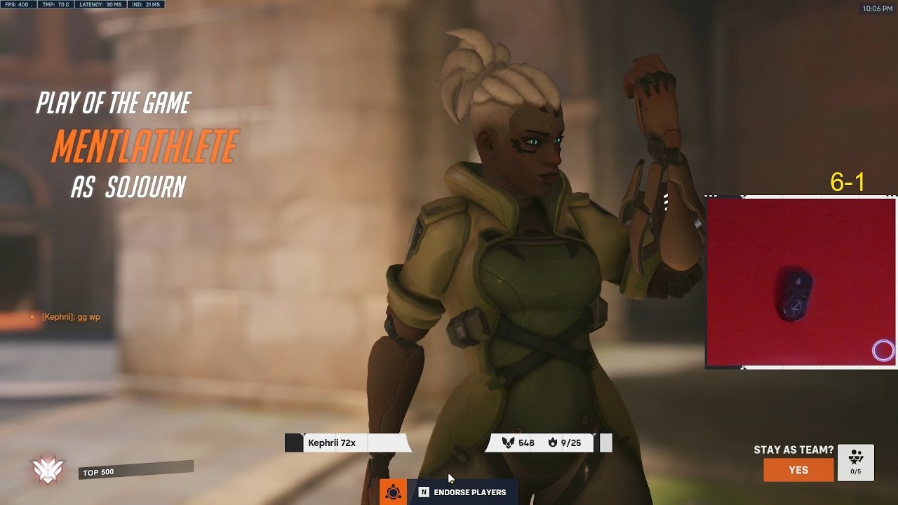 POTG! GALE +WARN + KEPHRII! INSANE SOJOURN OVERWATCH 2 SEASON 3 TOP 500 ...