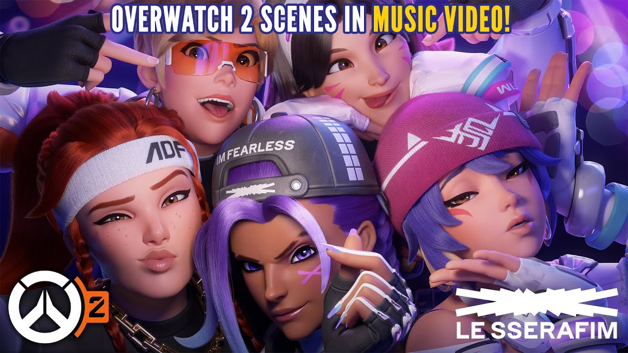 All Overwatch 2 scenes in 'Perfect Night' by LE SSERAFIM - Over Watch ...